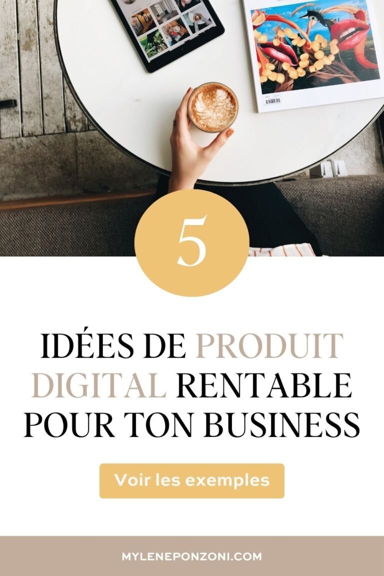 5 Idées de produits digitaux rentables à vendre en ligne. - Mylene ...